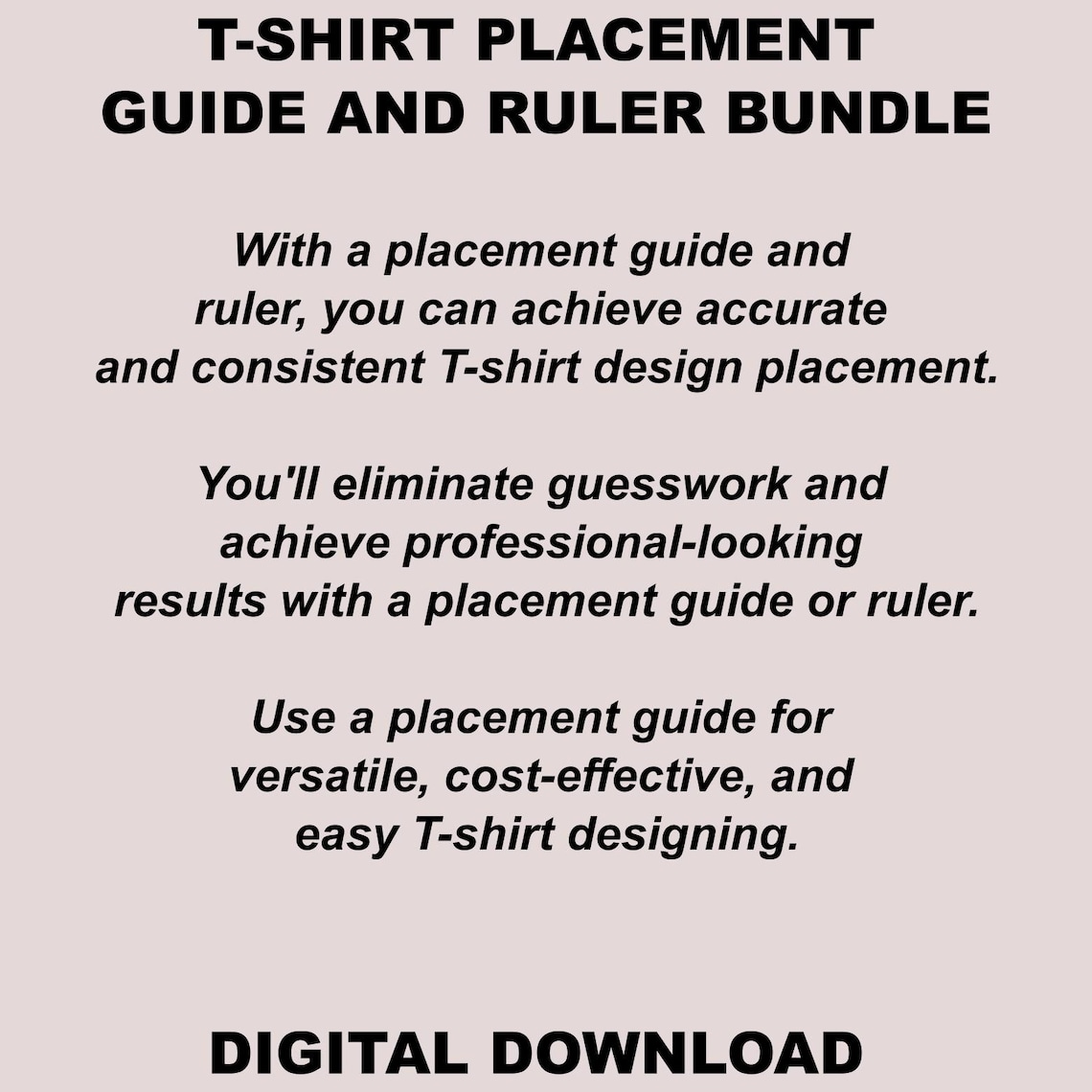 T-shirt Placement Guide and Ruler Bundle, Vinyl Placement Bundle, Heat ...