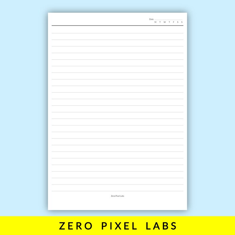 Bundle Lined Grid Dotted Notebook Paper Journal PDF Printable, A4, A5 ...