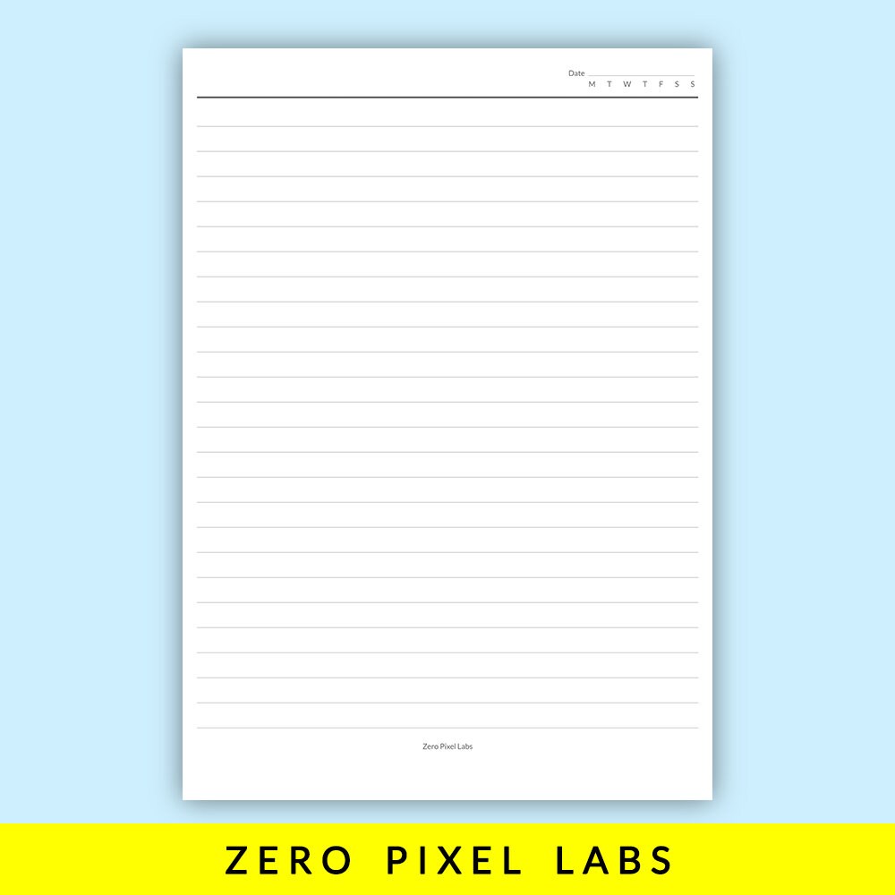 Diario de papel de cuaderno forrado PDF imprimible A4 A5 - Etsy España