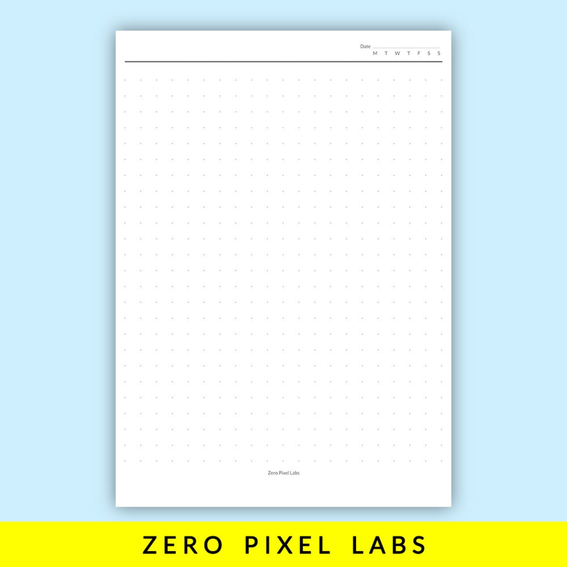 Dotted Notebook Paper Journal PDF Printable, A4, A5, Letter, Digital ...