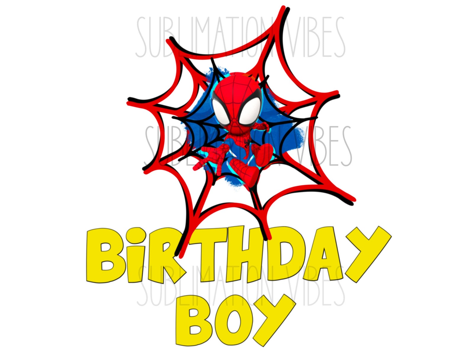 Spiderman Birthday Boy PNG Spiderman Birthday Boy - Etsy