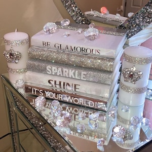Bling Decor Book Stack, Bling Books, Glam Books, Custom Made Bling ...