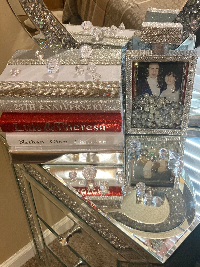 Bling Decor Book Stack, Bling Books, Glam Books, Custom Made Bling ...