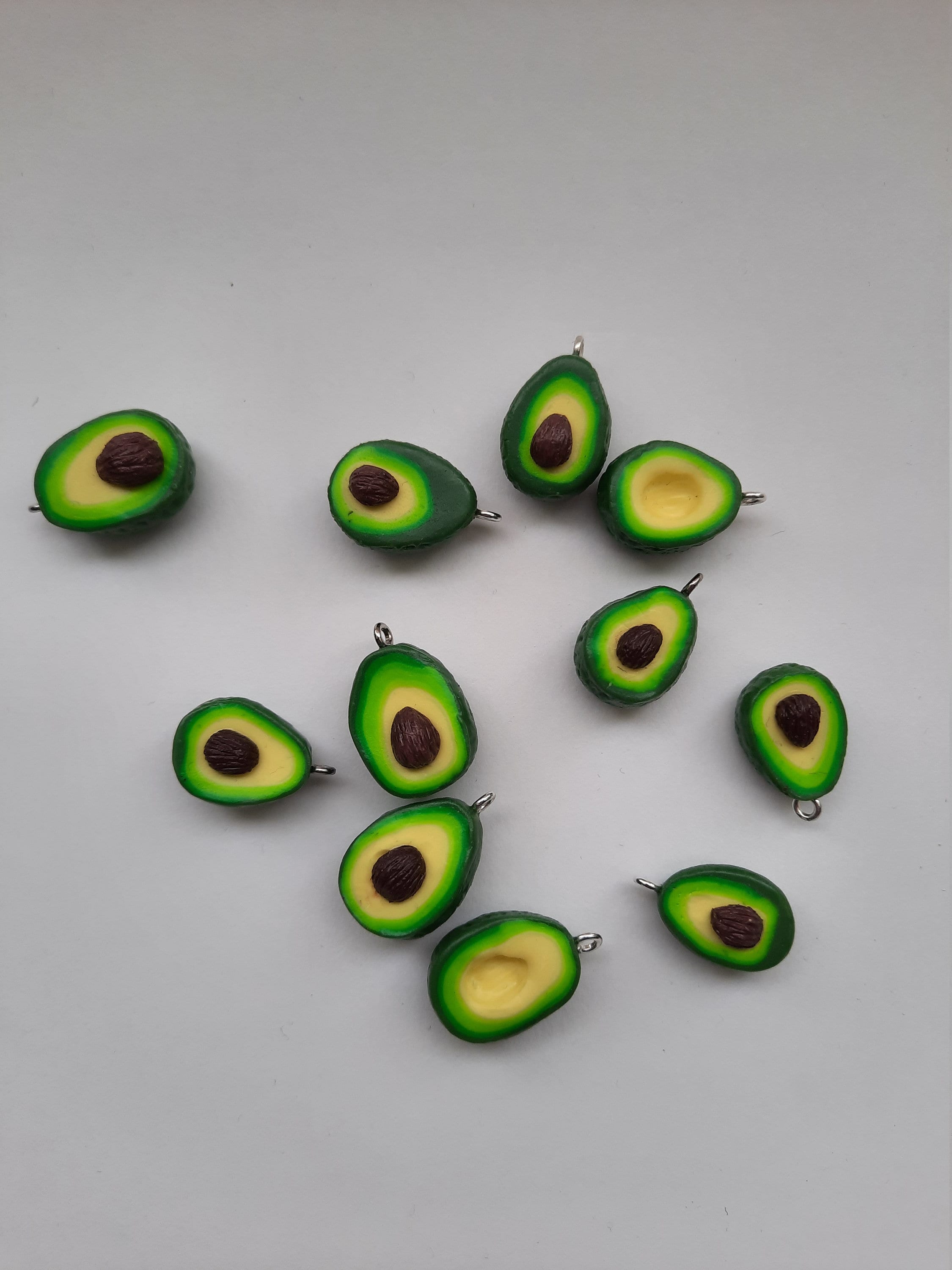 Avocado Pendant Polymer Clay Miniature - Etsy