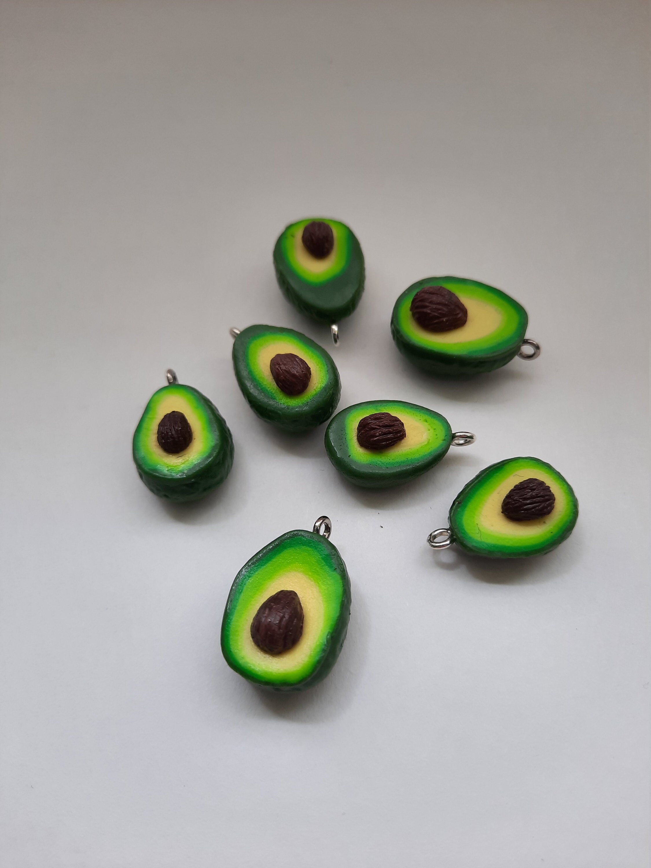 Avocado Pendant Polymer Clay Miniature - Etsy