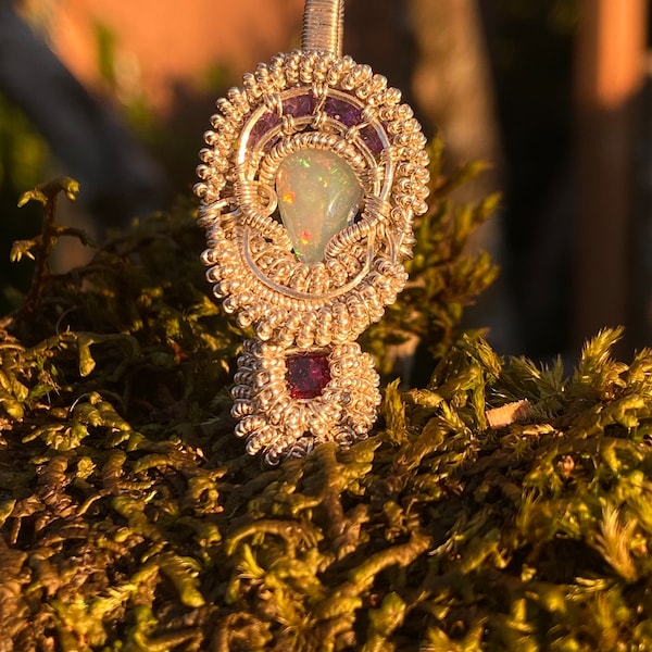 Heady Wire Wrapped Pendant - Etsy