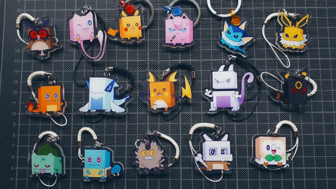 Square Pokémon Charms 1.0 - Etsy