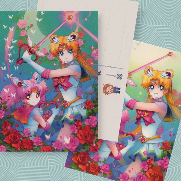 Moon Postcard - Etsy