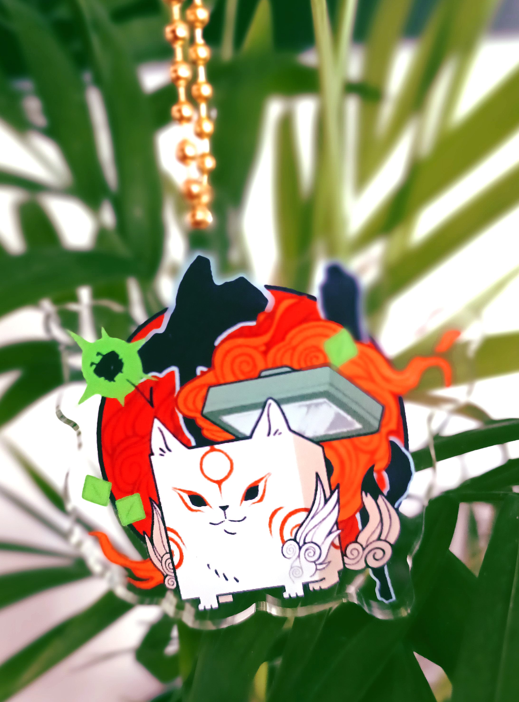 Square Okami Acrylic Charm - Etsy