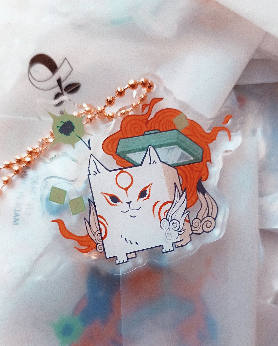 Square Okami Acrylic Charm - Etsy