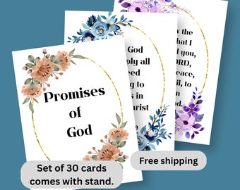 Daily Scripture Cards With Stand - Etsy
