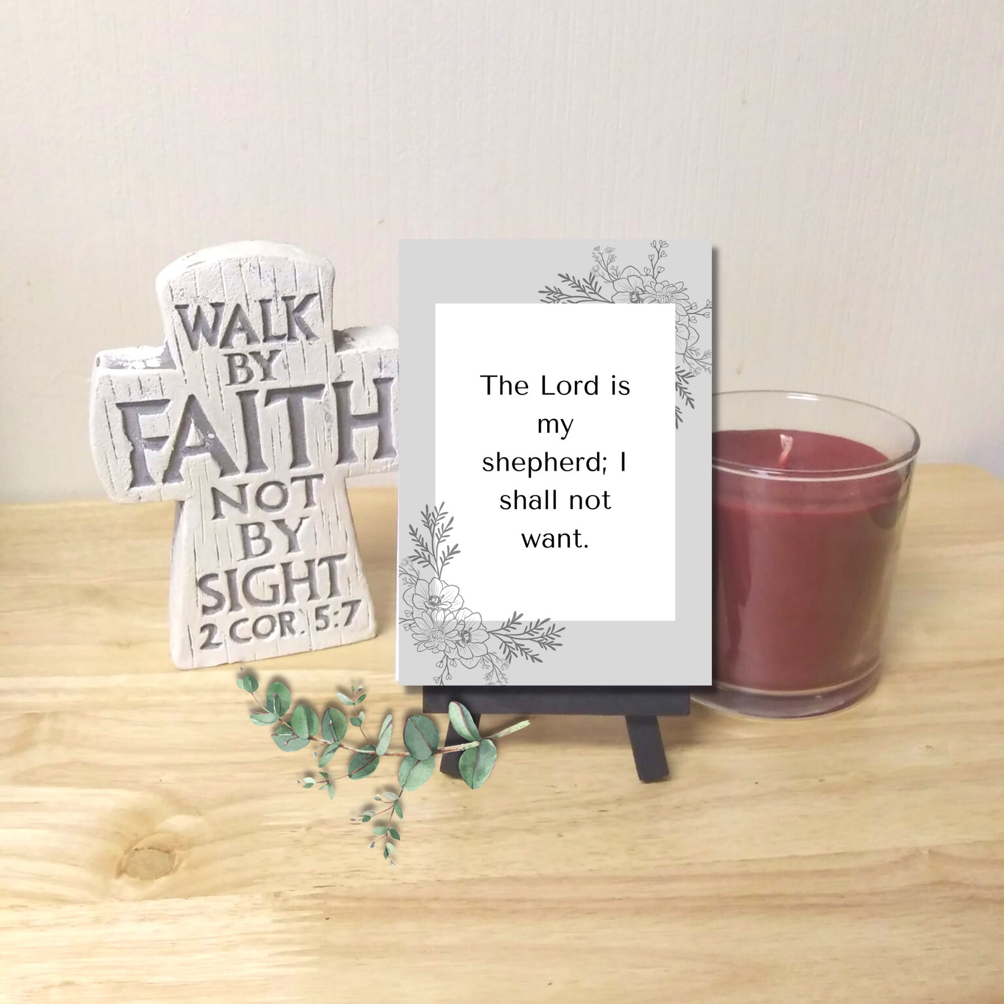 Scripture Cards With Stand, Daily Bible Verse Cards With Holder, KJV ...