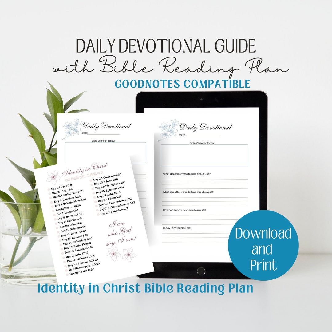 Printable Devotional, Daily Bible Study, Monthly Bible Reading Plan ...