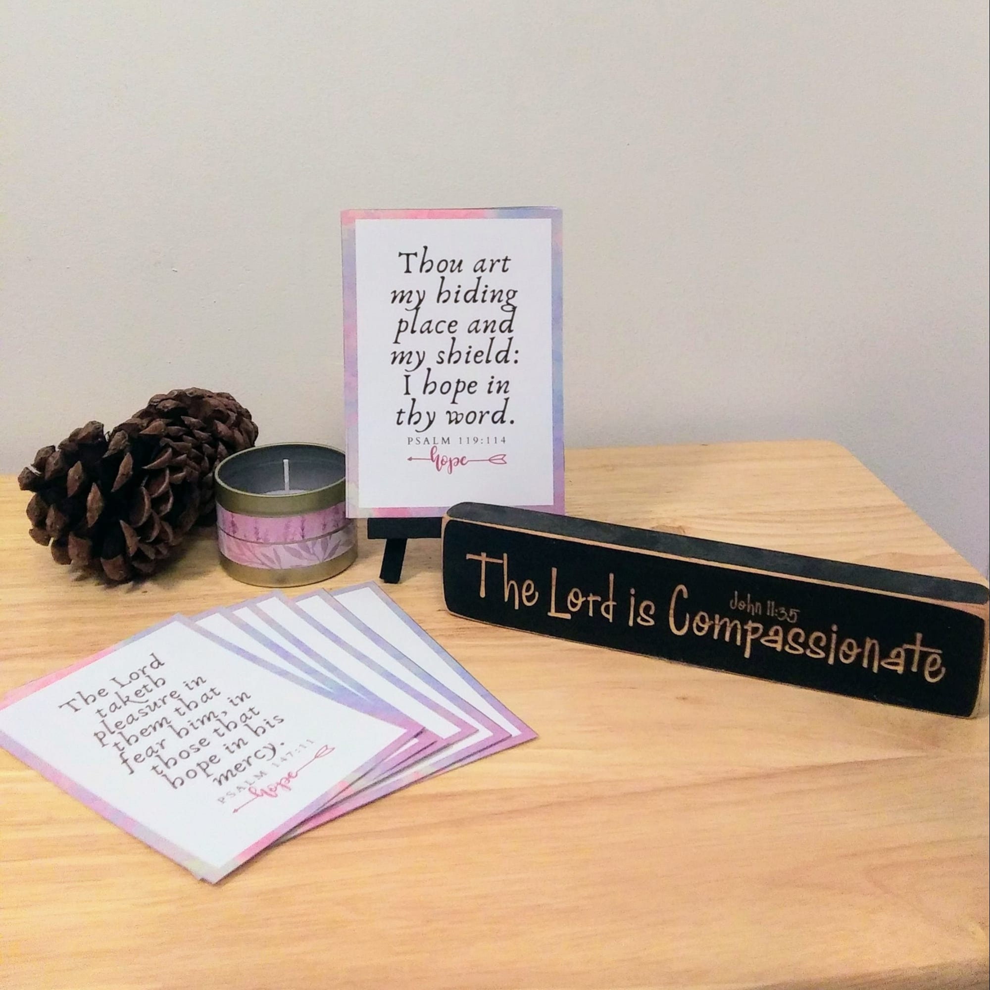 Bible Verse Cards With Stand, Scripture Cards With Mini Easel ...