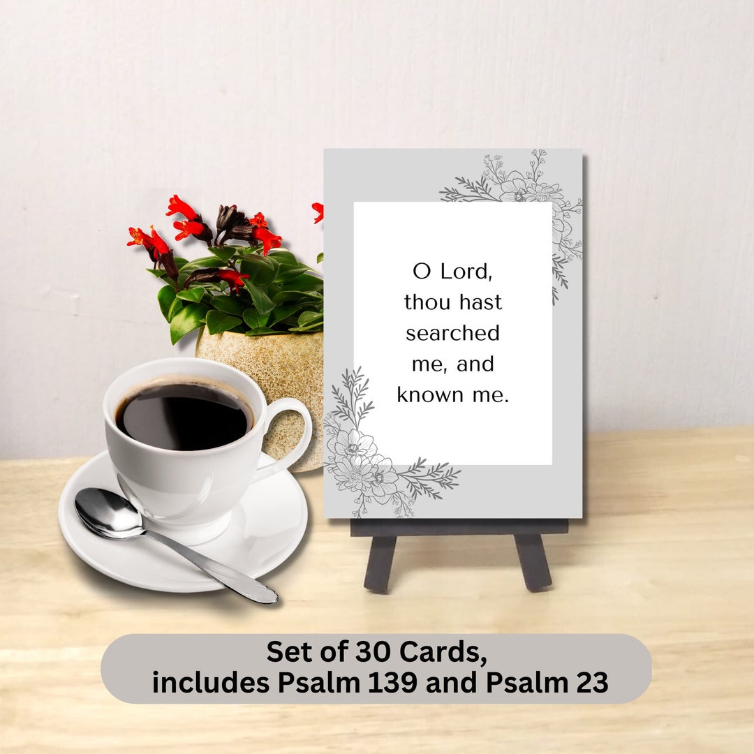 Scripture Cards With Stand, Daily Bible Verse Cards With Holder, KJV ...