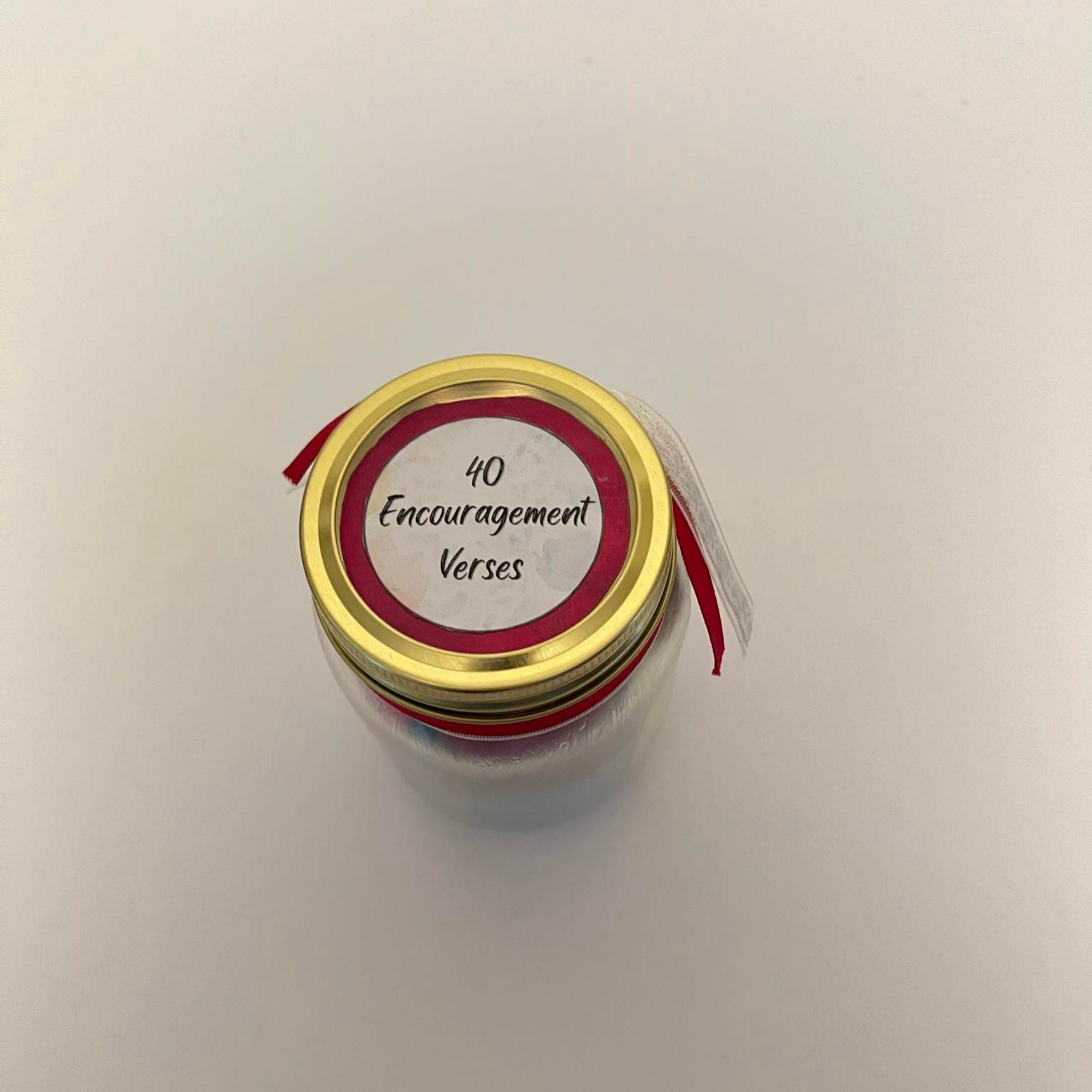 Daily Bible Verse Jar, 40 Verses for Encouragement, Scripture Jars ...