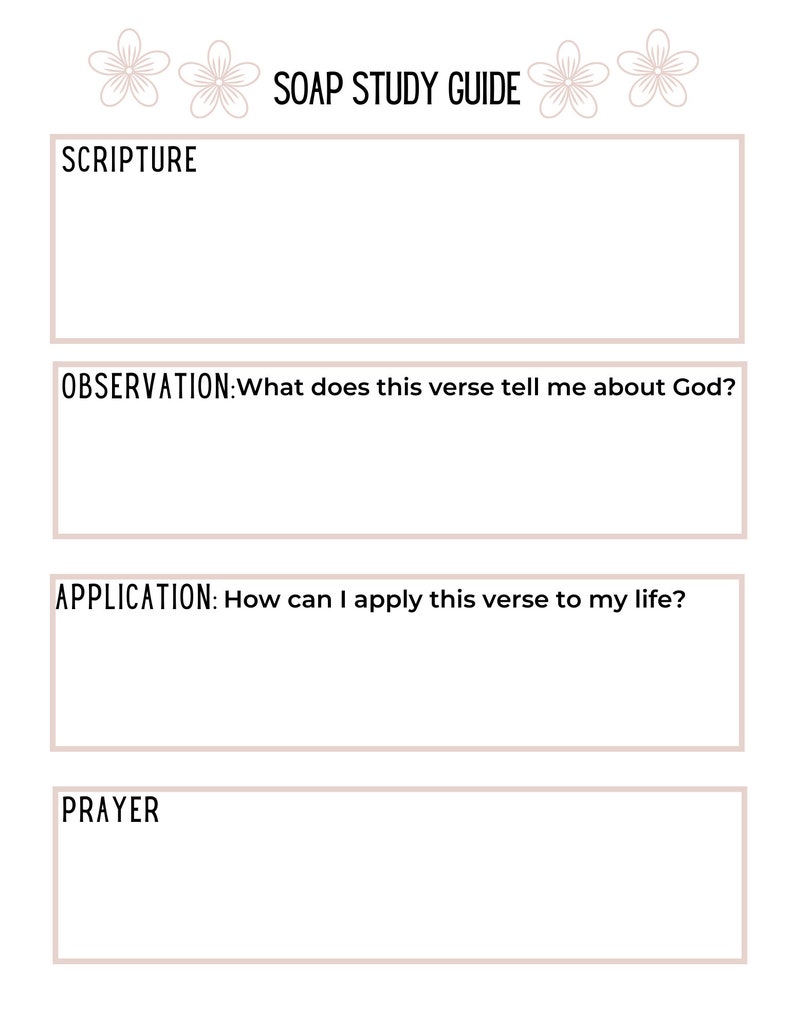 Printable Bible Reading Plan, SOAP Study Guide, Identity in Christ, Scripture Writing, Bible ...
