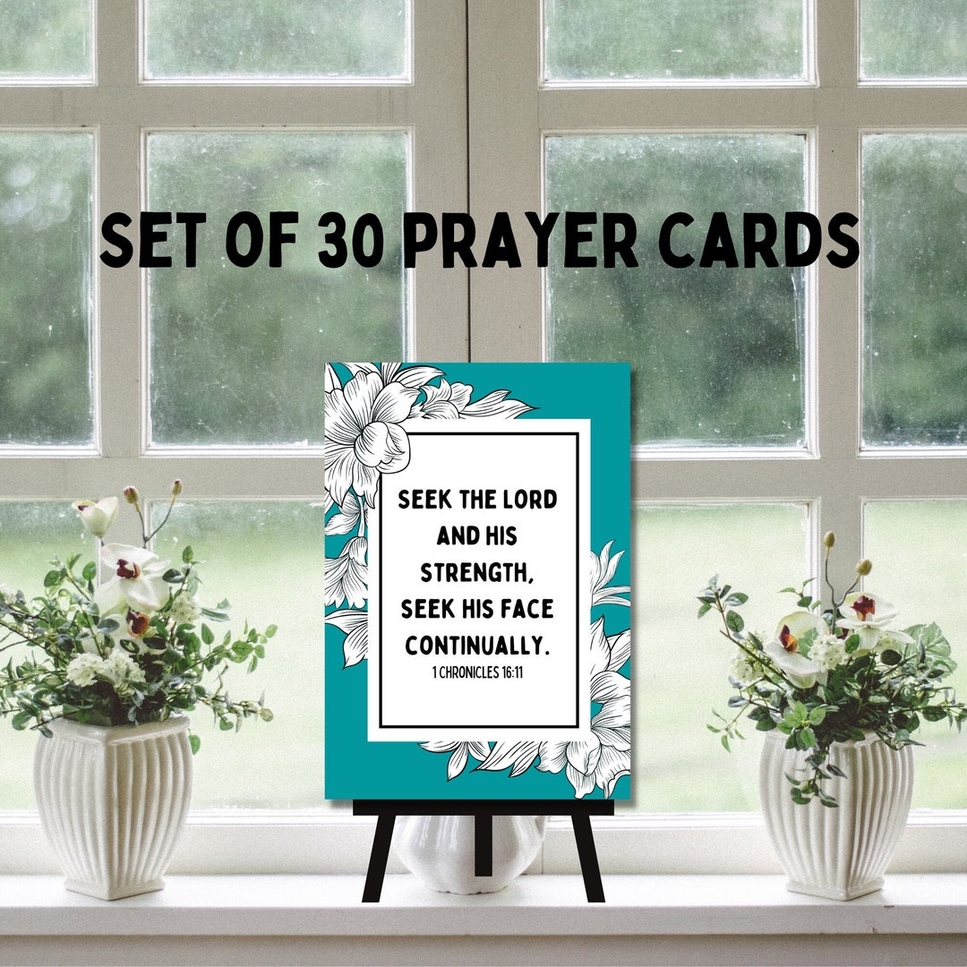 Scripture Cards With Stand, Bible Verse Cards With Holder, Prayer Cards ...