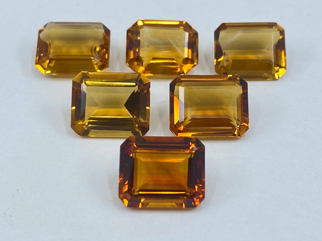 Citrine (brazil) Faceted Octagon Shape Loose Gemstones in Assorted ...