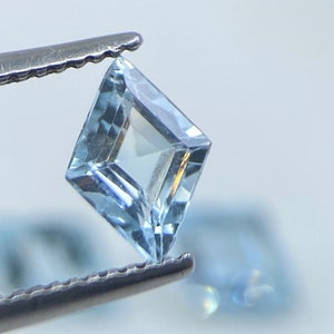 Aquamarine Faceted Lozenge Shape Loose Gemstones in 6x4mm, 7x5mm ...