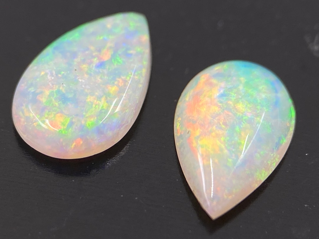 Fine Opal (australia) Cabochon Pear Shape Loose Gemstones in Assorted ...