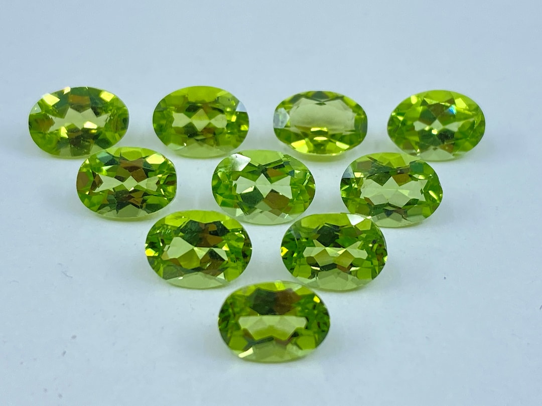 Peridot Faceted Oval Shape Loose Gemstones in a Range of Sizes From ...