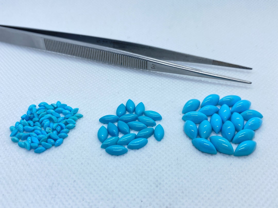 Turquoise (arizona) 4x2mm Marquise Shape Cabochon Loose Gemstones for ...