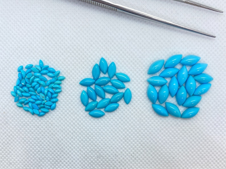 Turquoise (arizona) 4x2mm Marquise Shape Cabochon Loose Gemstones for ...