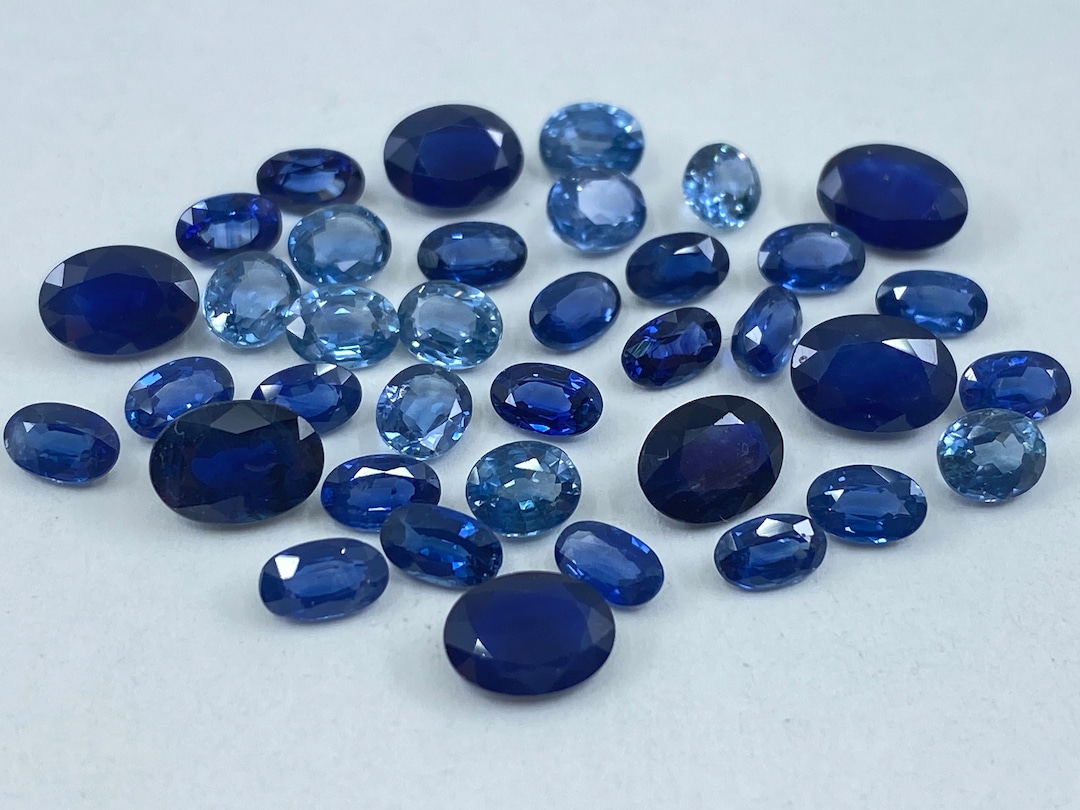 Fine Sapphire Oval Shape Faceted Loose Gemstones in Assorted Sizes From ...