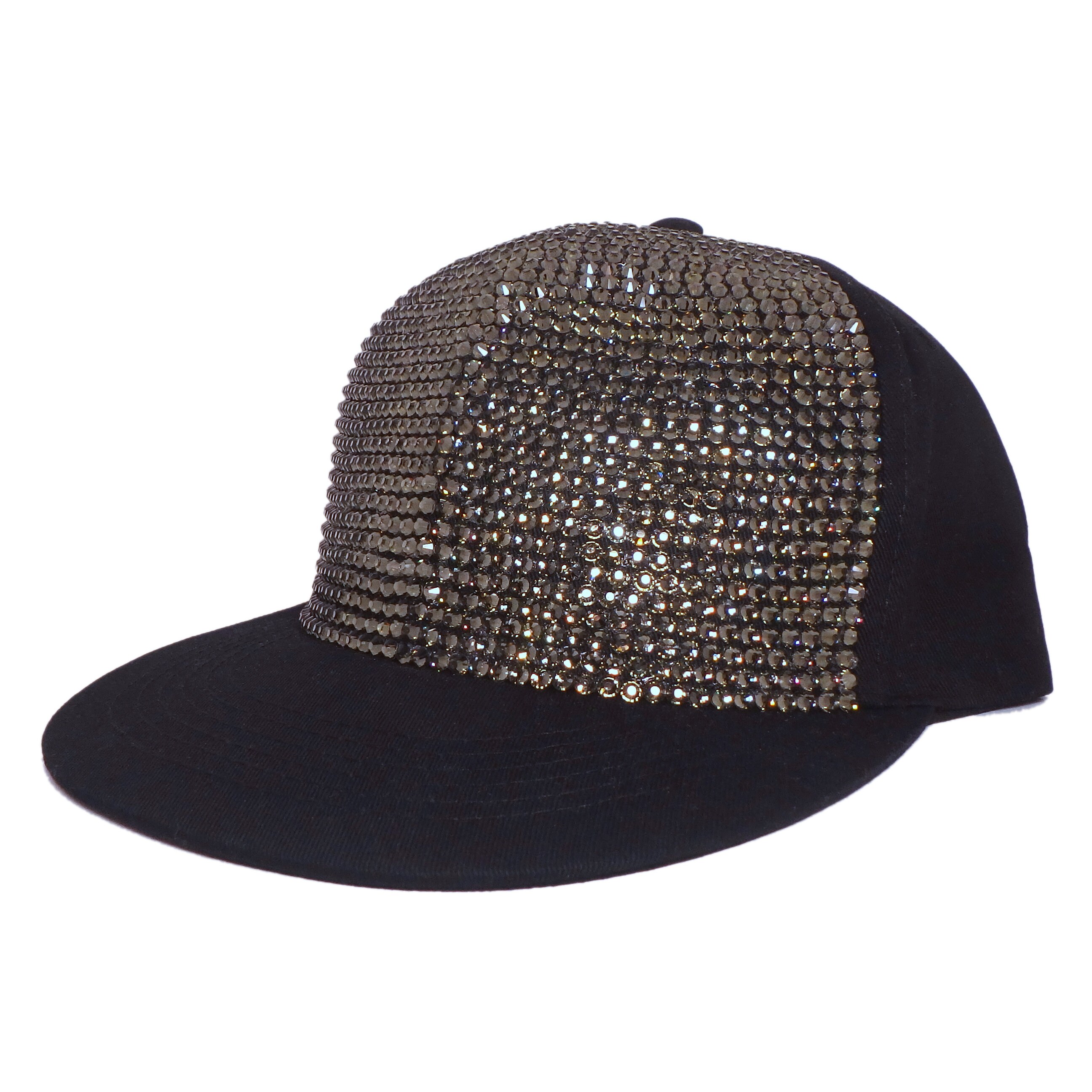 Rhinestone Hat, Handmade Rhinestoned Front Panels Snapback, Adjustable ...