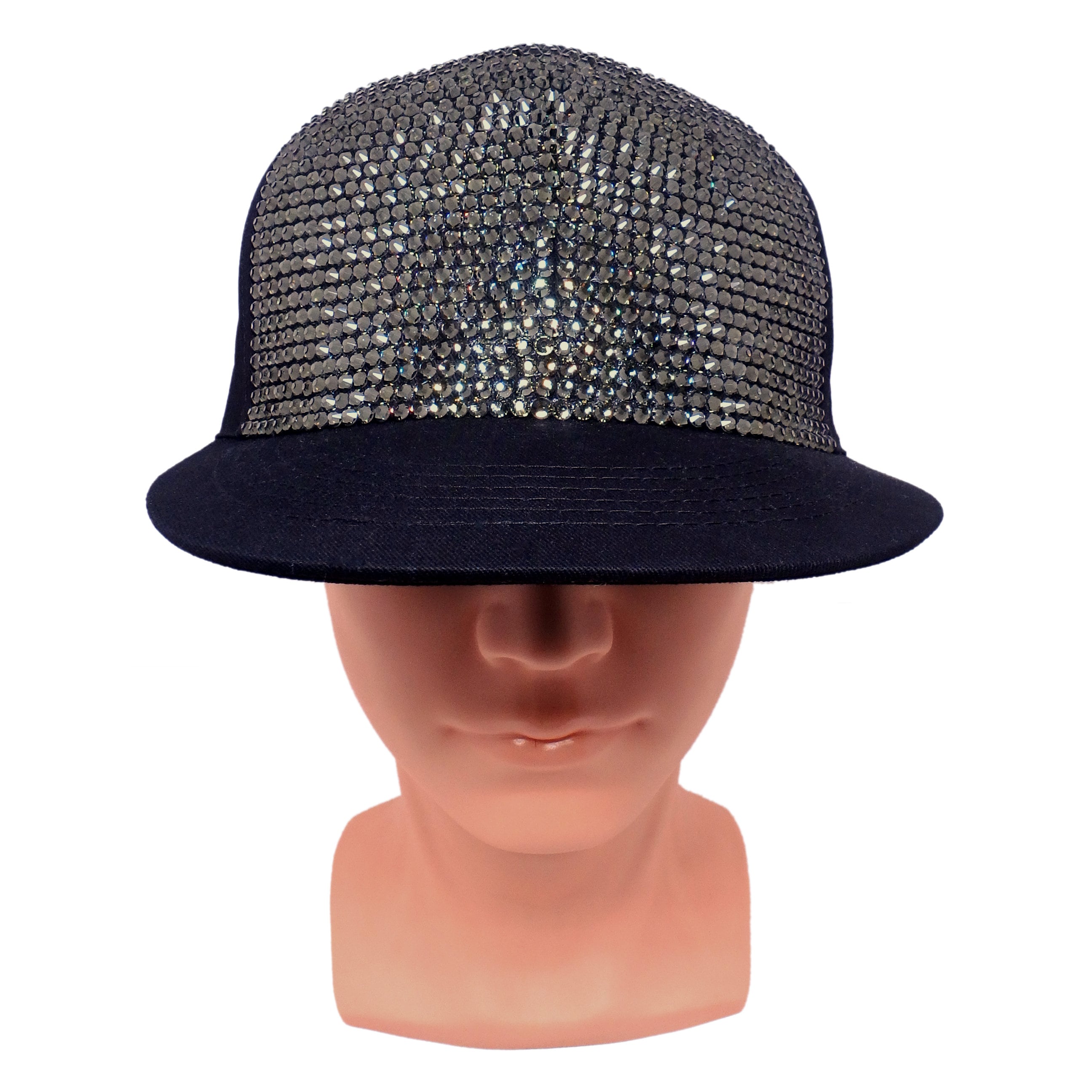 Rhinestone Hat, Handmade Rhinestoned Front Panels Snapback, Adjustable ...