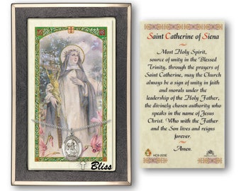 Catherine of Siena Prayer Card - Etsy