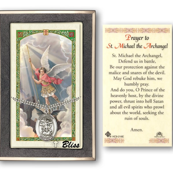 St Michael the Archangel Prayer Cards - Etsy