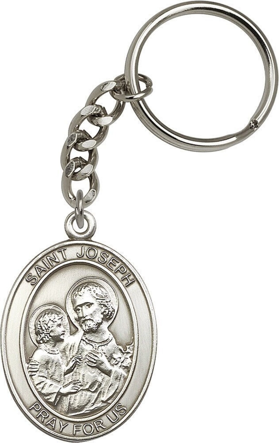 Engraved and Personalized St Joseph Keychain, Saint of the Workers ...