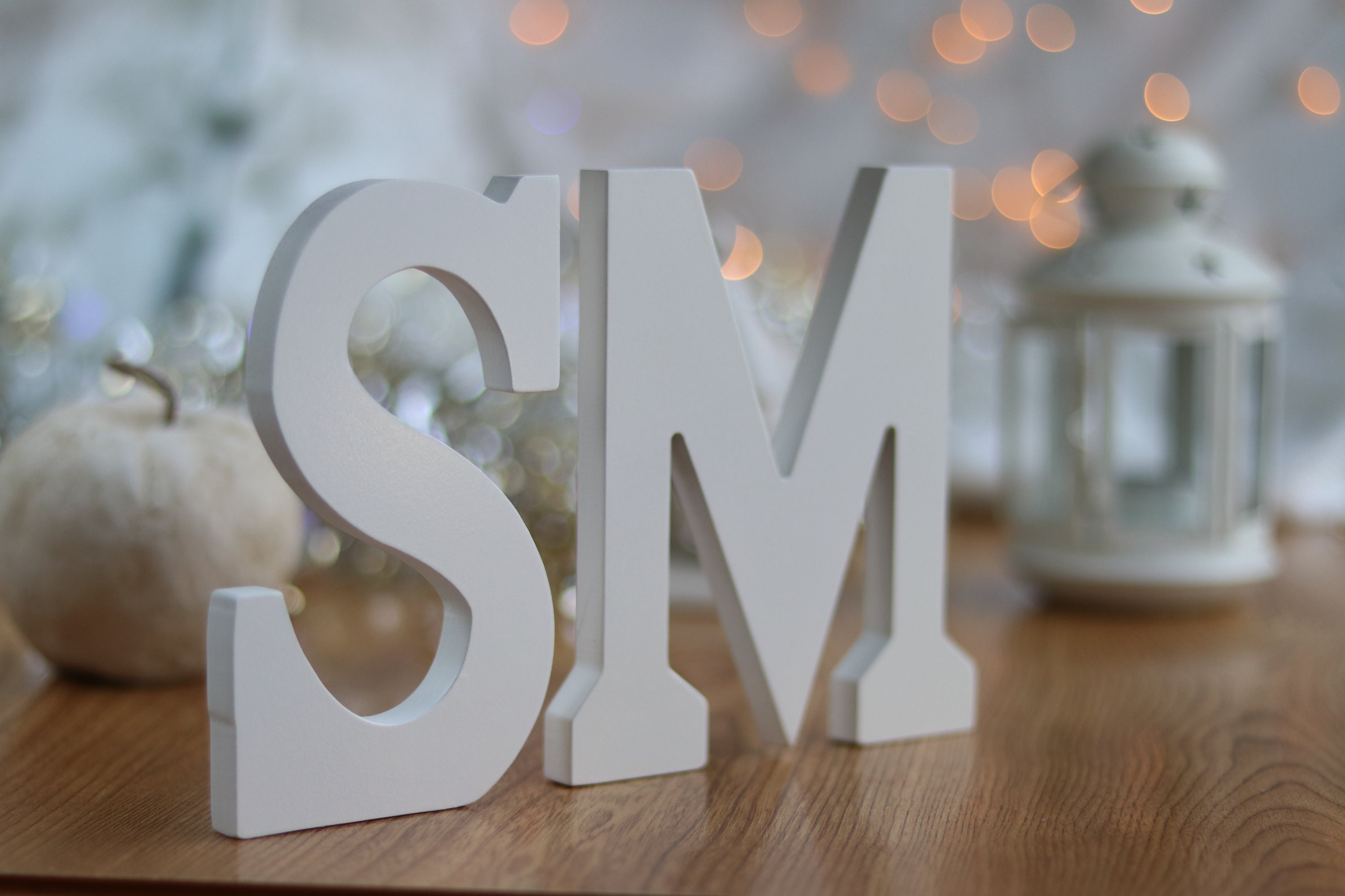 Free Standing Letter Wood Signs Nursery Decor Initial Wedding - Etsy