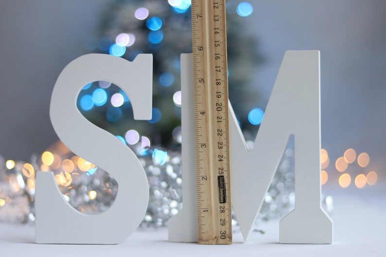 Free Standing Letter Wood Signs Nursery Decor Initial Wedding - Etsy