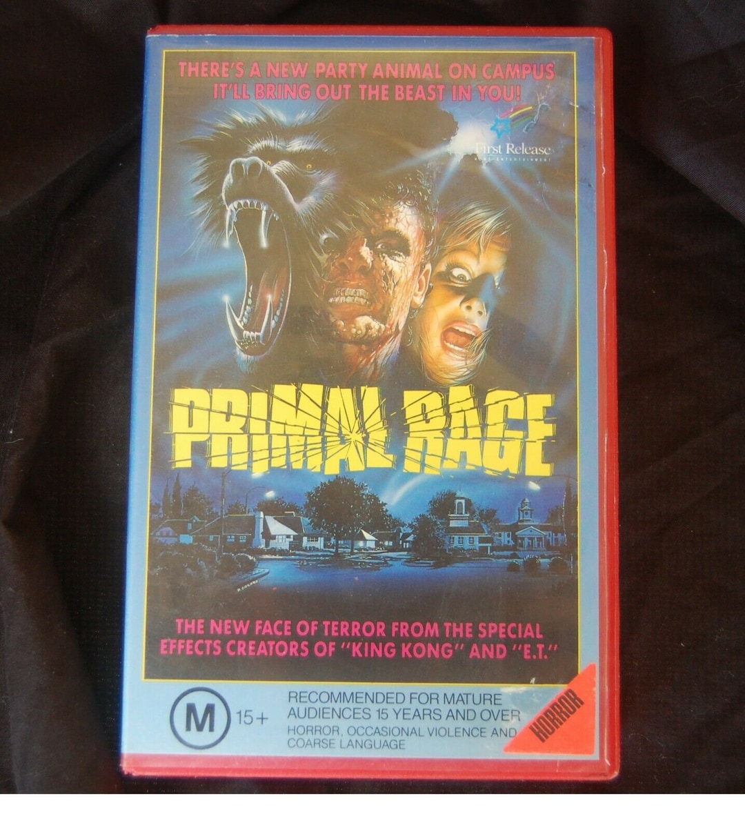 Primal Rage VHS 1988 Raro Umberto Lenzi Horror Sc-Fi 80s Explotación ...