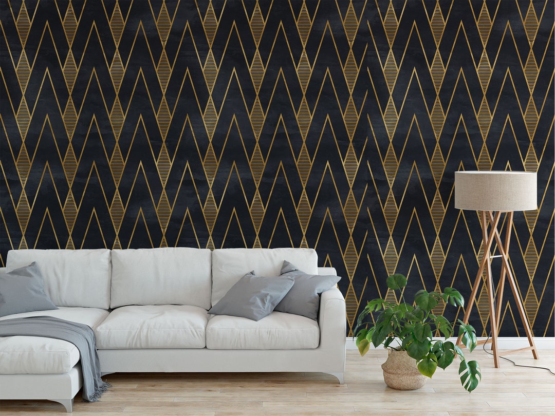 Gorgeous Art Deco Peel and Stick Wallpaper / Removable Temporary ...