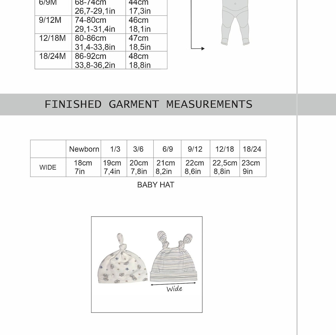 Baby Beanie Hat Pdf Sewing Pattern Newborn Knot Hat Pattern | Etsy