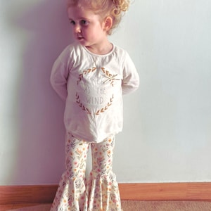 Flare Leggings Pattern, Flared Pants Pattern PDF, Girls Bell Bottom ...