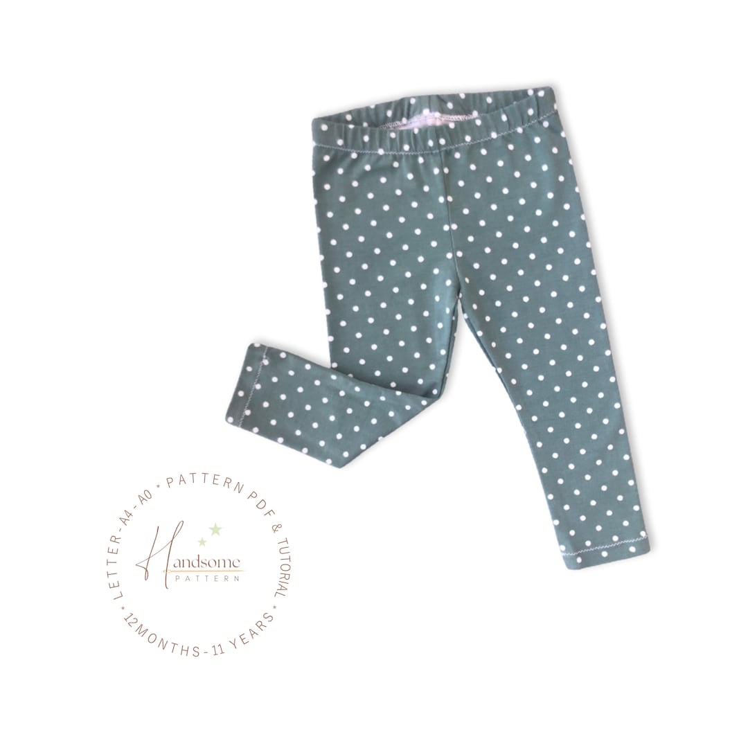 Easy Leggings PDF Pattern, Baby and Kids Pdf Sewing Pattern, Baby ...
