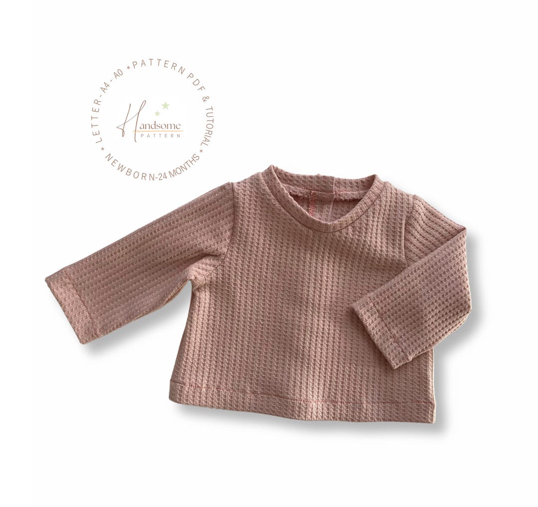 Baby T-shirt Pattern, Baby T-shirt Patterns With Buttons PDF, Long ...
