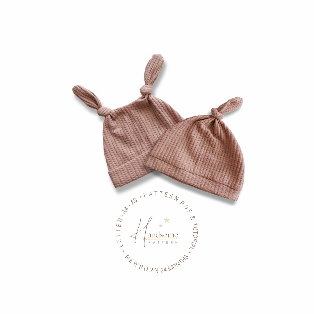 Baby Beanie Hat Pdf Sewing Pattern, Newborn Knot Hat Pattern, Baby and ...