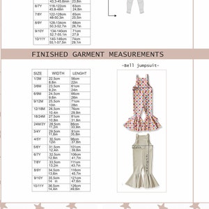 Baby Bell Bottom Sewing Pattern PDF, Bell Bottom Pattern for Kids, Baby ...