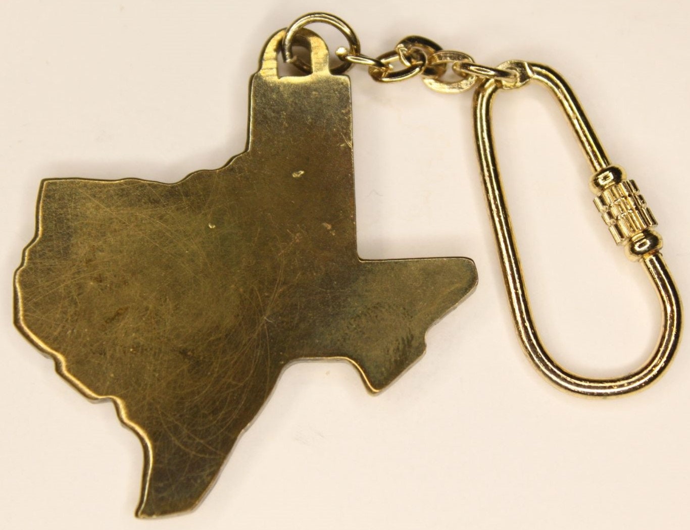 Vintage Texas-shaped Brass Keychain Houston - Etsy