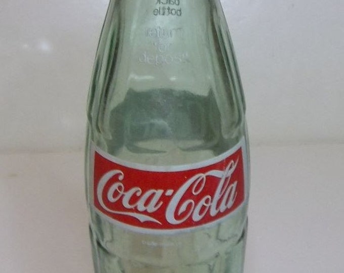 Vintage 1970s 16oz Coca Cola Light Green Glass Bottle Santa Fe NM - Etsy