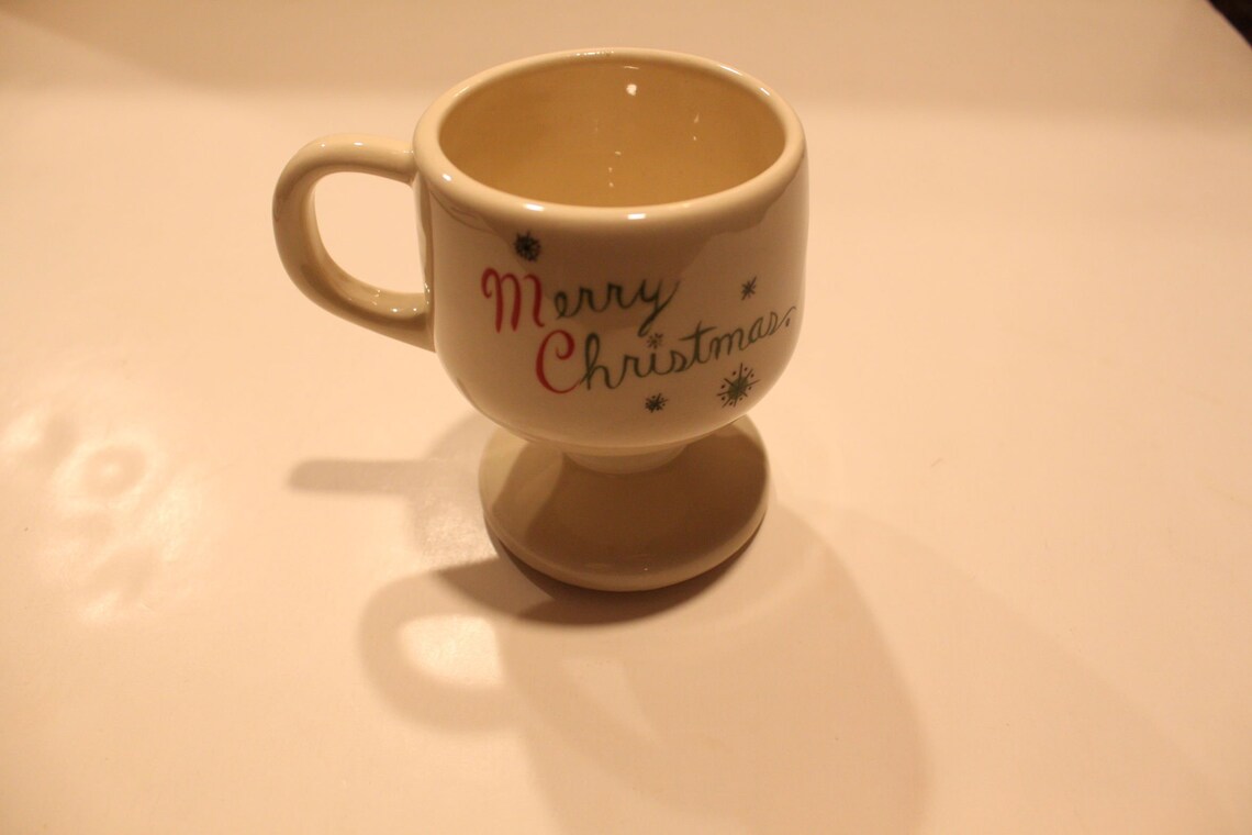 Vintage Merry Christmas "dad" Egg Nog Mug - Etsy