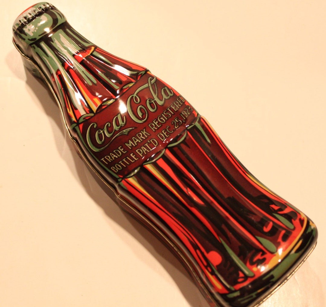 Vintage Coca Cola Bottle-shaped Tin - Etsy