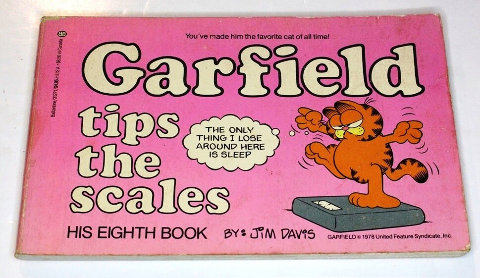 Vintage Garfield Tips the Scales Softcover Book. First Edition, March ...