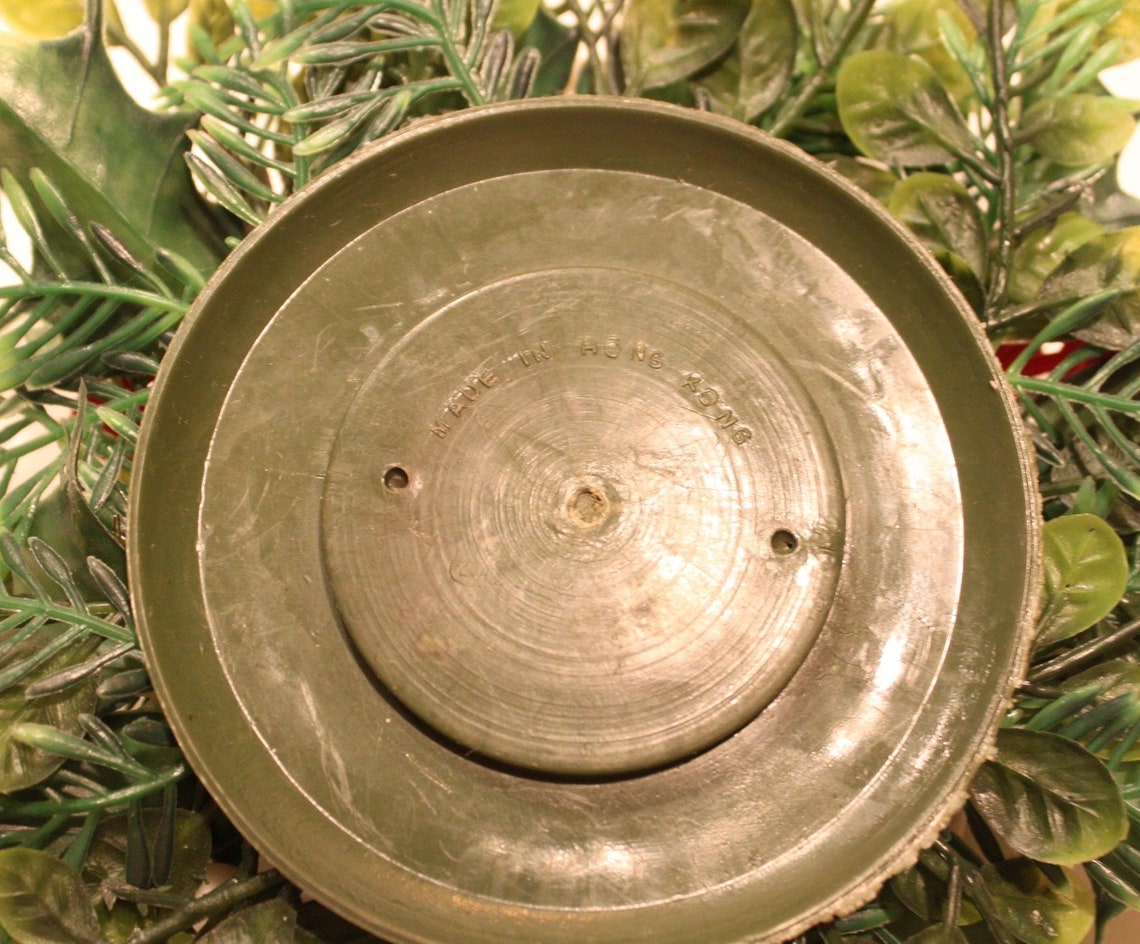 Vintage Plastic Wreath Candle Base/holder - Etsy